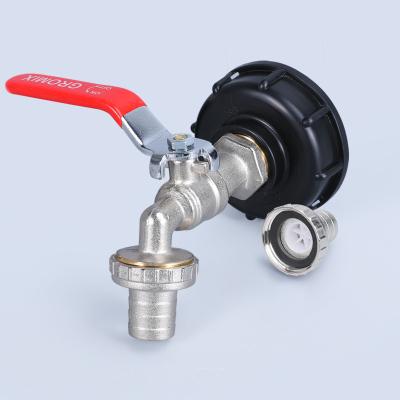 Cina Connettori di acqua da giardino quotidiani IBC Serbatoio Rotole di ottone Valvola di sostituzione per scarico dell'acqua in vendita