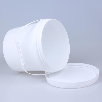 중국 100% 물질 블랙 빈 5L 플라스틱 버킷 훼손 방지 뚜?? 손잡이 유연유 페인트 버킷을 위한 윤활성 접착제 판매용