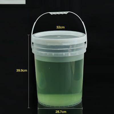 China 20L heldere plastic emmer met schroefdeksel verf olie en water opslag oplossing for sale