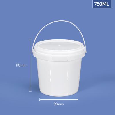 Cina Conservare il ghiaccio in modo elegante con un contenitore rotondo di plastica da 1000 ml in vendita