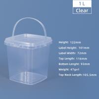 China Custom Printed Candy Popcorn Cookie Plastic Bucket with Lid for sale