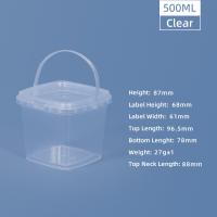 China Custom Printed Candy Popcorn Cookie Plastic Bucket with Lid for sale