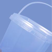 China Custom Printed Candy Popcorn Cookie Plastic Bucket with Lid for sale