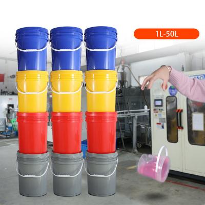 China Calidad alimenticia segura 5 litros de impresión de pantalla de seda cubo de plástico para pintura contenedor de palomitas de maíz en venta