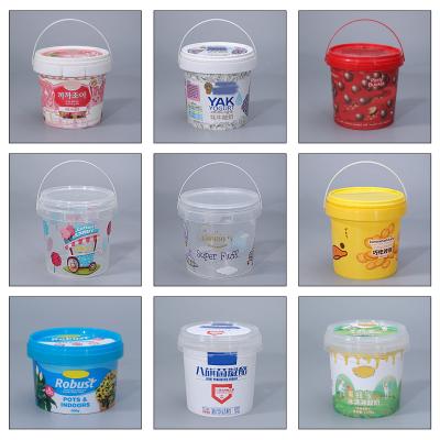 Cina PP Mini Bianco Plastico Bottone di Stoccaggio Alimenti per Stampa Personalizzata e Contenitore Acqua in vendita