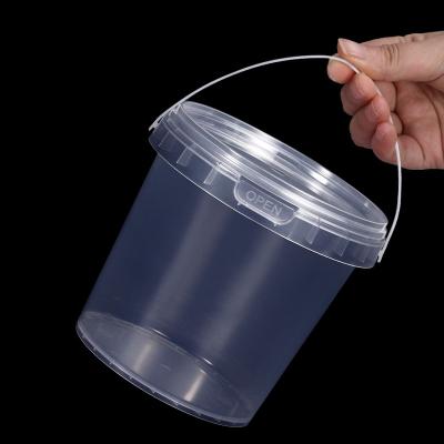 중국 IML 인쇄 1L 식품 등급 PP 플라스틱 간식 포장 캔디와 초콜릿에 대 한 버킷 판매용