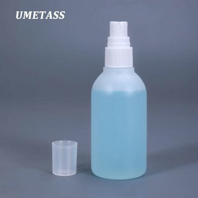 Chine Bouteille transparente de 100 ml HDPE pour animaux de compagnie, parfum cosmétique, pulvérisation de brouillard avec logo personnalisé à vendre