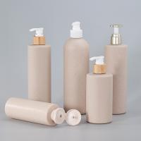 China Wheat Straw Flip Top Cap Bottle 100-500ml for Custom Lotion Packaging with Food-Grade Material for sale
