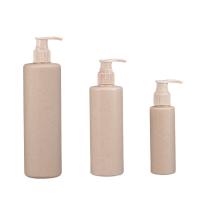China Wheat Straw Flip Top Cap Bottle 100-500ml for Custom Lotion Packaging with Food-Grade Material for sale