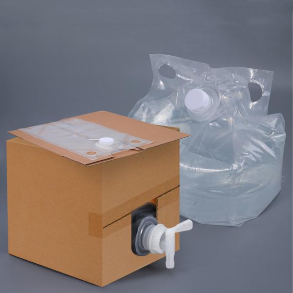 Quality Transparent Box With Screw Lid For Juice Large Capacity Packaging Container For Wine for sale
