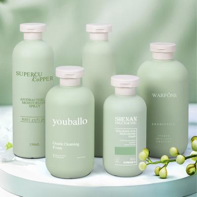 중국 아보카도 녹색 500ml 화장품 샴푸 및 컨디셔너 패키지용 비어있는 플라스틱 병 판매용