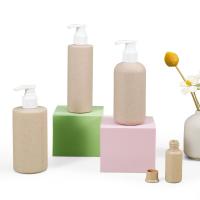 China 30ml-500ml Wheat Straw Biodegradable Shampoo Pump Bottle - Eco-Friendly Cosmetic Packaging with Food-Grade Material for sale