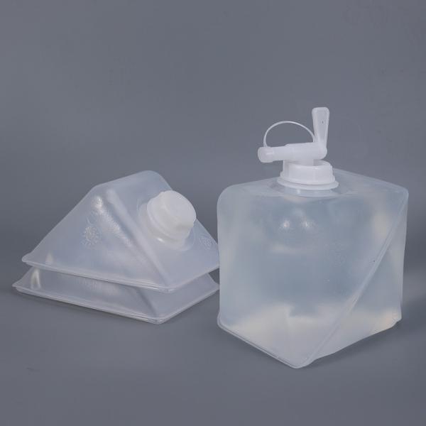Quality Eco-Friendly 2L Water Container Soft Collapsible Plastic Jerry Can with Faucet Lid for sale