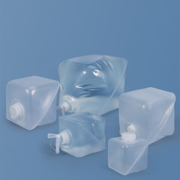 Quality Eco-Friendly 2L Water Container Soft Collapsible Plastic Jerry Can with Faucet for sale