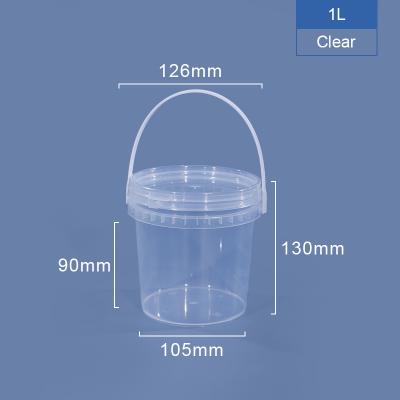 China Personalized 1 Gallon Plastic Buckets PP Plastic Small Silkscreen Printing for sale