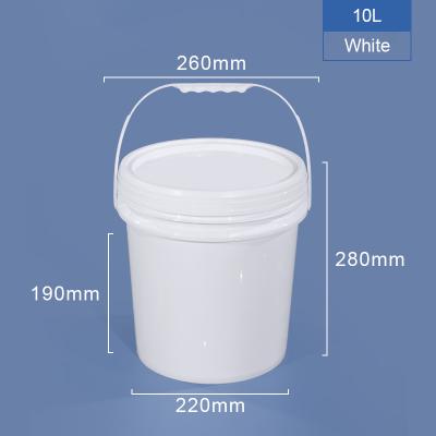 China Polypropylene PP Plastic Beer Buckets 10 Litre Translcuent Grey black for sale