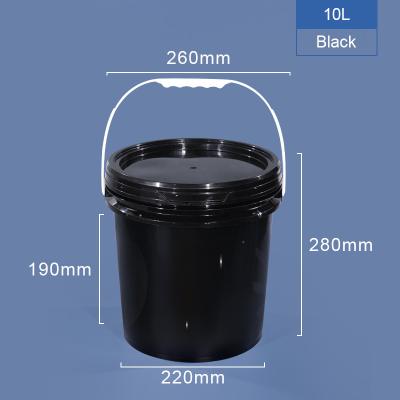 China Polypropylene PP Plastic Beer Buckets 10 Litre Translcuent Grey black for sale