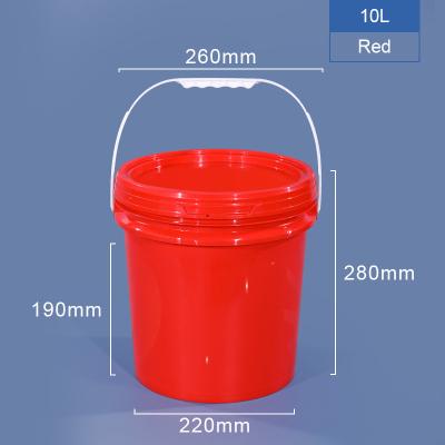 China Polypropylene PP Plastic Beer Buckets 10 Litre Translcuent Grey black for sale