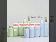 Screen Printing Cosmetische huidverzorging Squeeze Bottle Flip Top Cap voor gemakkelijk van het lichaam lotion