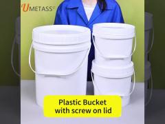 Grote 50L plastic emmer met schroefkap papier en solide opslag ISO9001SGS gecertificeerd