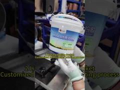 Customized heat transferprinting process plastic bucket