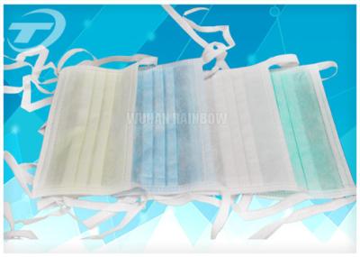 Cina Maschera di protezione eliminabile 3 pieghe volanti con colore differente, fatto di tessuto non tessuto in vendita