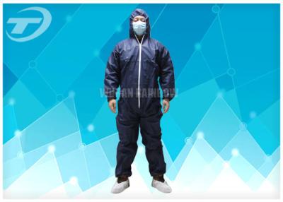 Cina Del bene durevole tute resistenti chimiche delle tute eliminabili blu del tessuto non in vendita