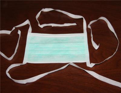 Cina maschera di protezione eliminabile del nonwoven 3ply con i cicli o il legame dell'orecchio sopra in vendita