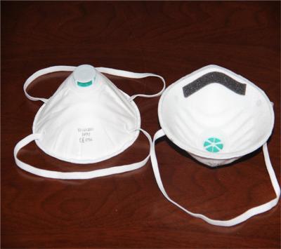Cina maschera di polvere eliminabile non tessuta di ffp1 ffp2 ffp3 con o senza la valvola in vendita