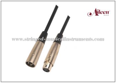 Cina Cavo femminile maschio a spirale nero del microfono di XLRf XLRm del nichel degli audio altoparlanti dello schermo in vendita
