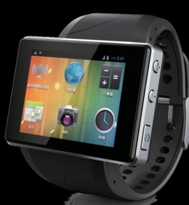 China MTK6577,Android 4.0,3G calling mobile phone watch,support GPS,wifi,G-senser for sale