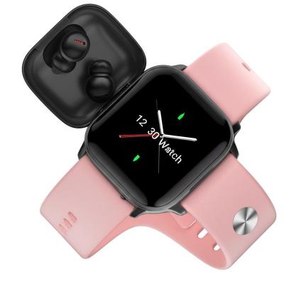 China IP67 Waterproof Heart Rate Sensor SmartWatch 2 In 1 Smart Watch With Bluetooth Headset for sale