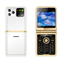 China Four SIM Dial Bluetooth LED Flashlight Super Thin Feature Phone P20 Foldable 2.4'' HD Screen for sale