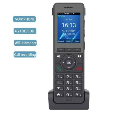 China Hindetel Lte Wifi 2.4G Cordless Phone SIP VOIP  Hotspot Recording IP Phone 4G Cordless SIP Phone for sale