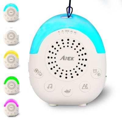 China 30 Soothing Sounds Timer Function Baby White Noise Machine With Five Color Night Light for sale