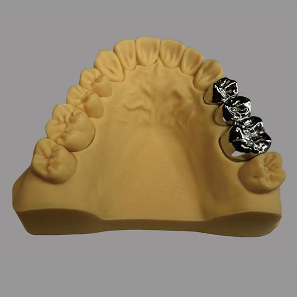 Quality CoCr Full Metal Crown And Bridge Smooth Polished Customizable for sale