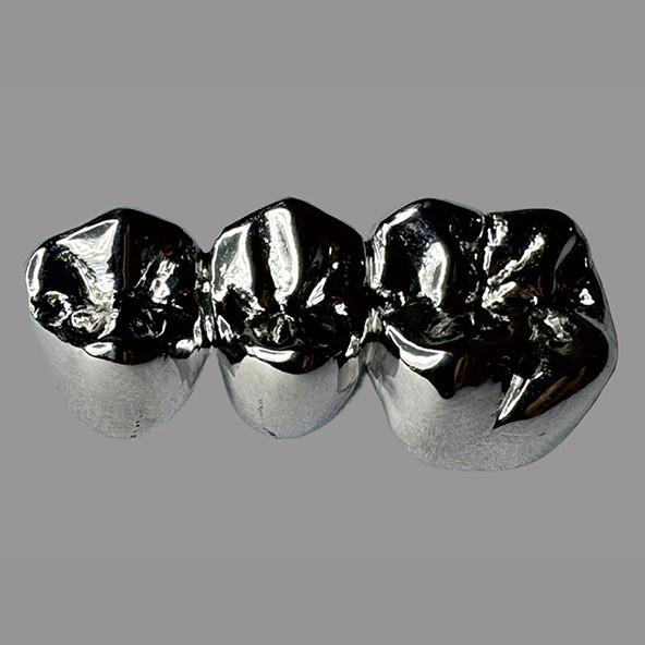 Quality CoCr Full Metal Crown And Bridge Smooth Polished Customizable for sale