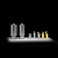 Quality Silver Custom Titanium Abutments Dental Implants With Full Zirconia Crown for sale