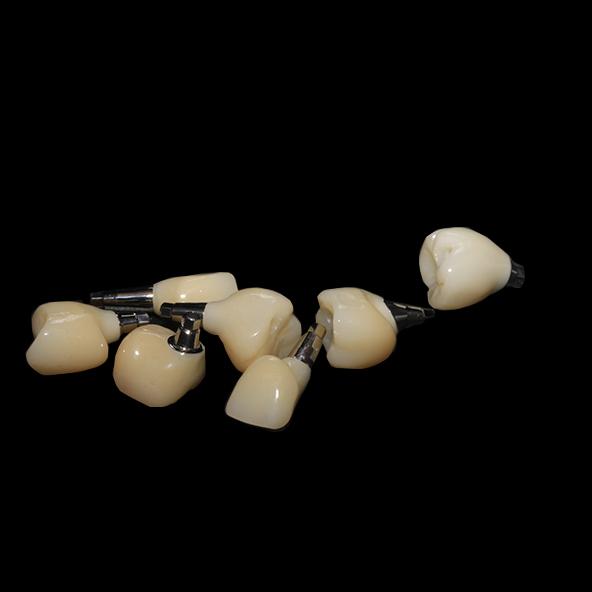 Quality Silver Custom Titanium Abutments Dental Implants With Full Zirconia Crown for sale