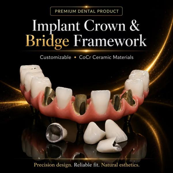 Quality Custom Implant Crown & Bridge Framework | Dental Lab Outsourcing for sale