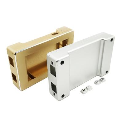 China Custom Aluminum Parts Precision Metal Machining 4 Axis Metal Milling Electronics Housing Aluminum CNC Te koop