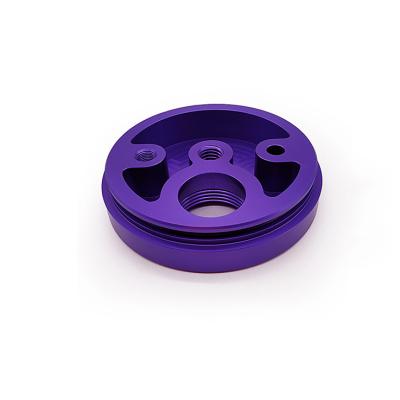 Cina Servizi di fabbricazione Parte CNC in alluminio sabbiato anodizzato custodia blu per bicicletta in vendita