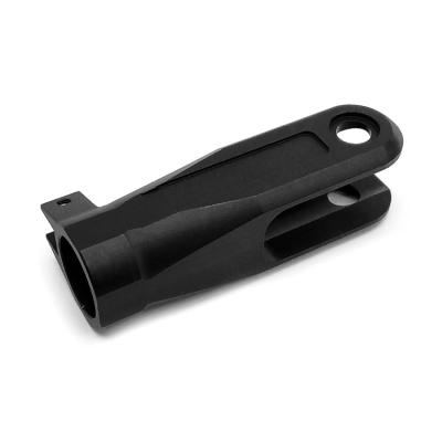 China OEM zwarte fietsonderdelen anodiseren aluminium metaal CNC freesonderdelen met boorservice Te koop