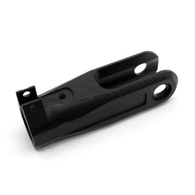China OEM zwarte fietsonderdelen anodiseren aluminium metaal CNC freesonderdelen met boorservice Te koop