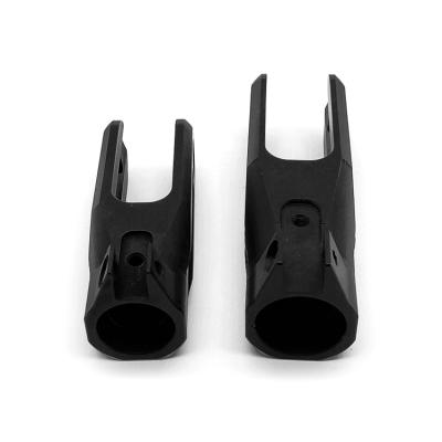 China OEM zwarte fietsonderdelen anodiseren aluminium metaal CNC freesonderdelen met boorservice Te koop