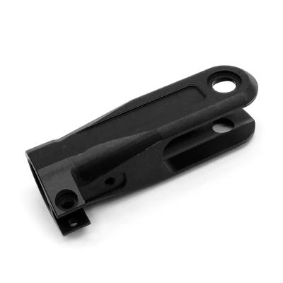 China OEM zwarte fietsonderdelen anodiseren aluminium metaal CNC freesonderdelen met boorservice Te koop