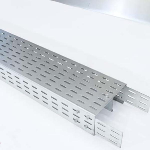 Quality metal Electrical Perforated Cable Tray 50mm To 250mm Depth for sale