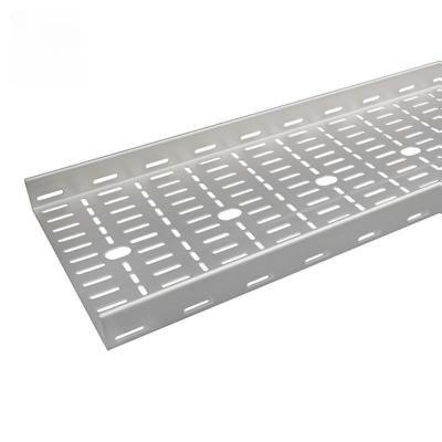 China OEM 300mm Perforated Cable Tray Ventilated Trough Cable Tray for sale