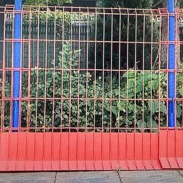 China Red Roof Edge Safety Barriers For Constrution 1100mm Total Height for sale