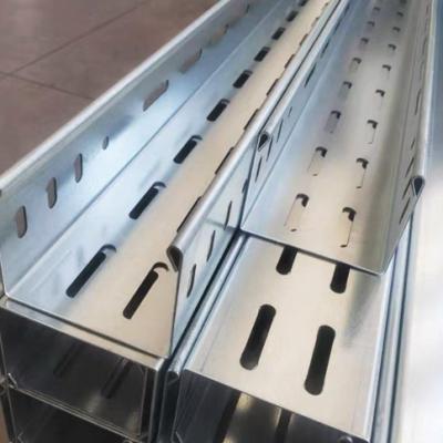 China Perforated Metal Cable Tray Versatile Durable For Airports Train Stations for sale